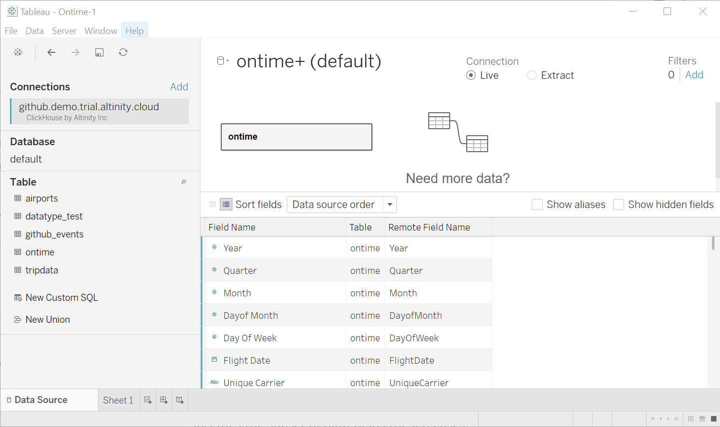 Introducing The Altinity Tableau Connector For Clickhouse® Altinity