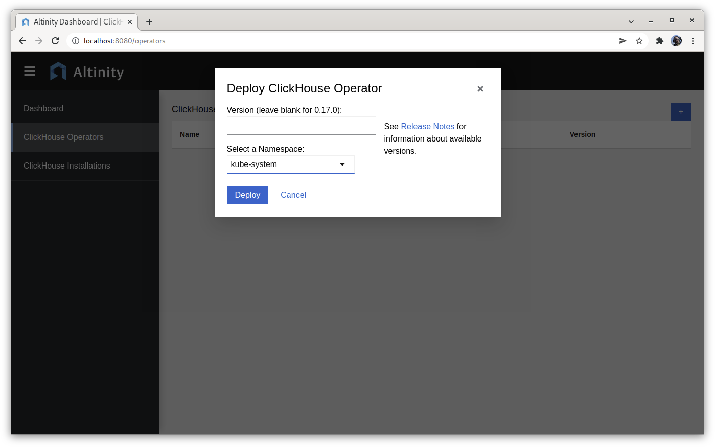 Introducing the Altinity Dashboard, a UI for the ClickHouse® Operator ...